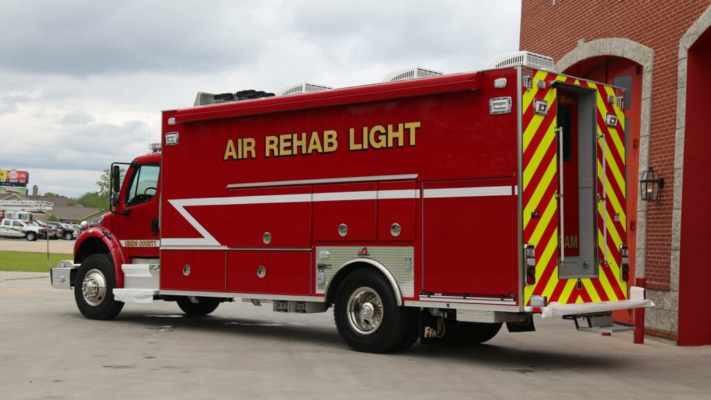 Byram Volunteer Fire Department Air Rehab Light Command Light